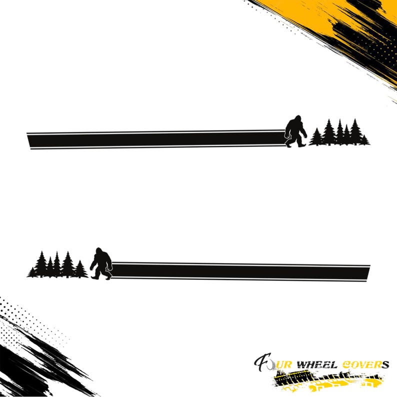 For Ford Bronco Sticker 2021+. Bigfoot Stripe Decals for Bronco ...