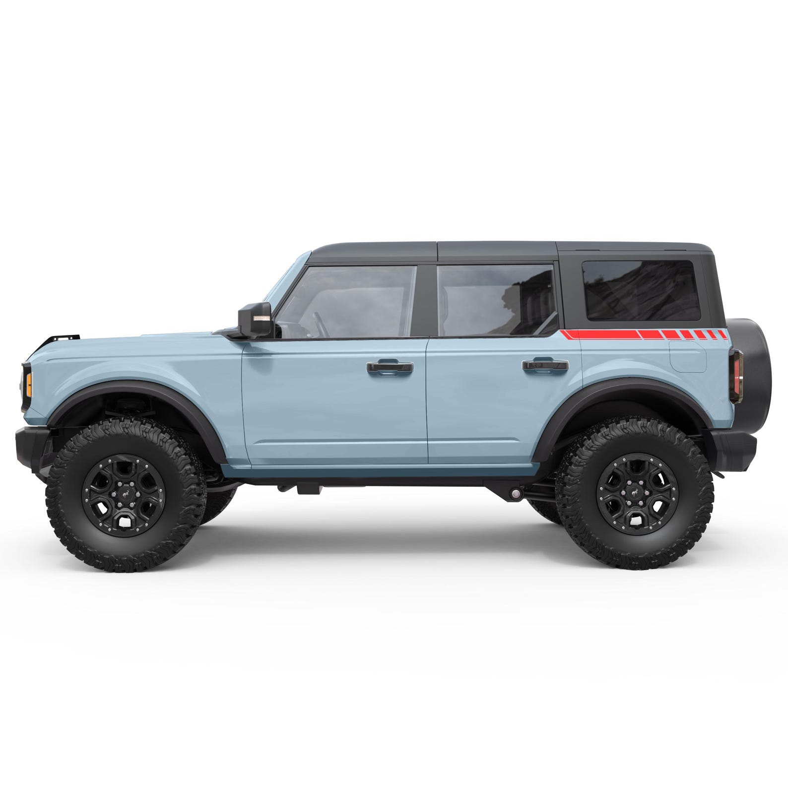 For Ford Bronco Sticker 2021. Rear Quarter Panel Stripes for Bronco ...