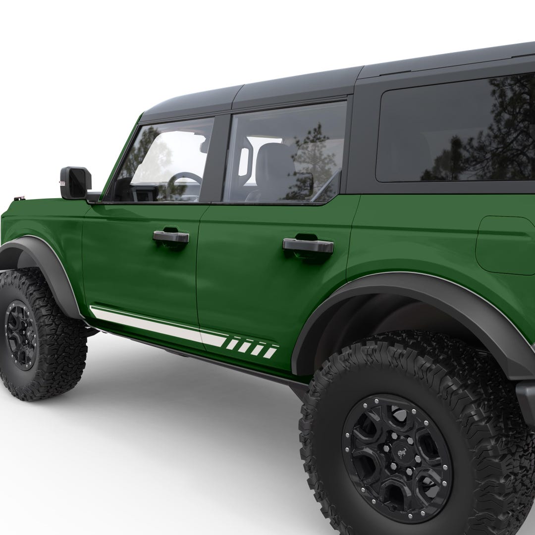 For Ford Bronco Decal 2021+. Bottom Side Speed Stripe for Bronco ...