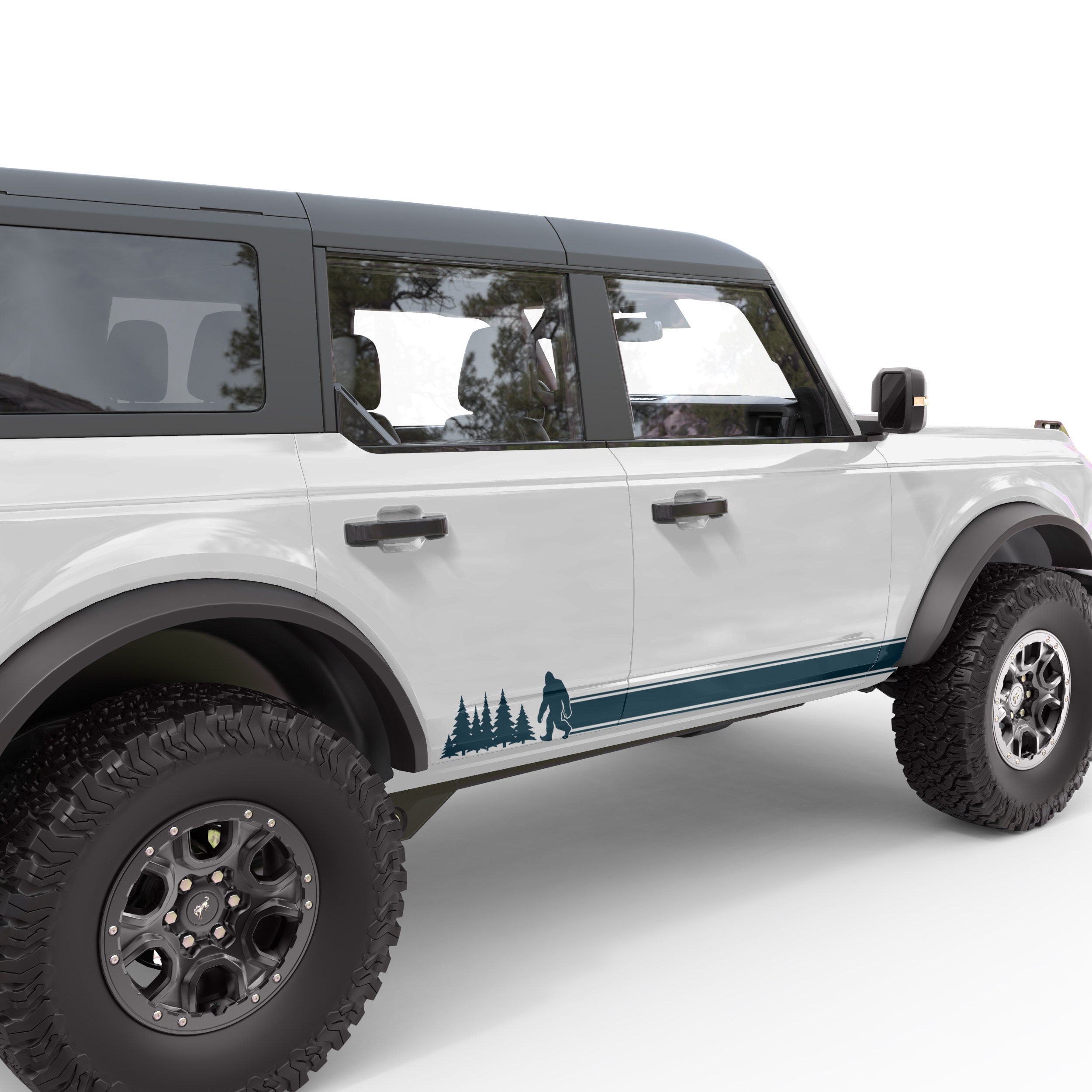 For Ford Bronco Sticker 2021+. Bigfoot Stripe Decals for Bronco ...