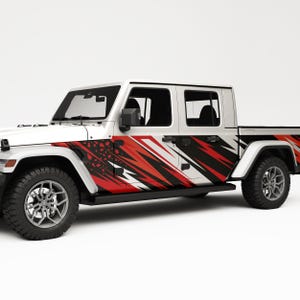 Electric Shockwave Door Decals. for Jeep Gladiator Vinyl Decals. Made ...