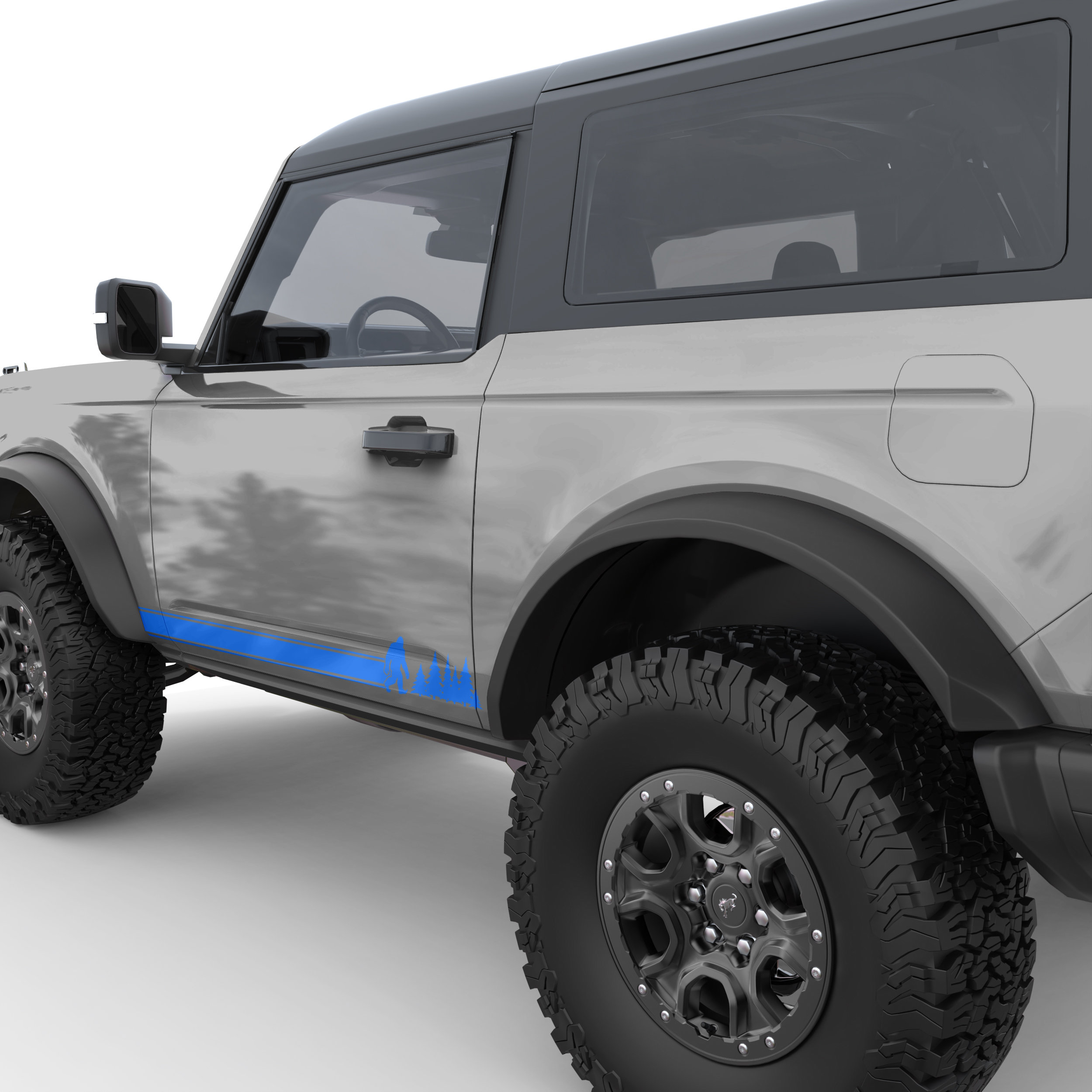 For Ford Bronco Sticker 2021+. Bigfoot Stripe Decals for Bronco ...