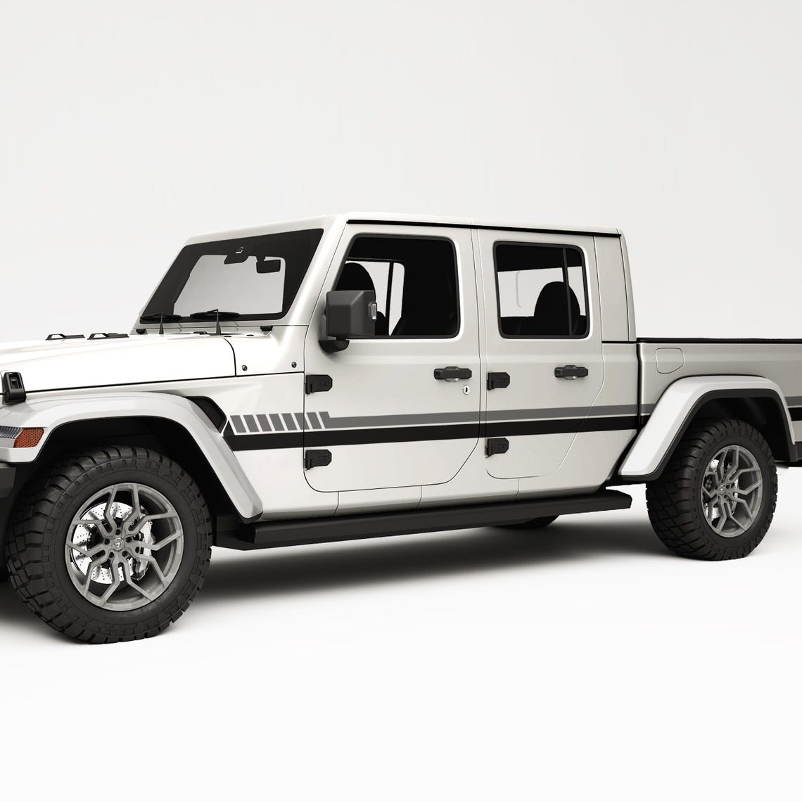 Lines Side Door Stickers for Jeep Acessories and Gladiator Vinyl Decals ...