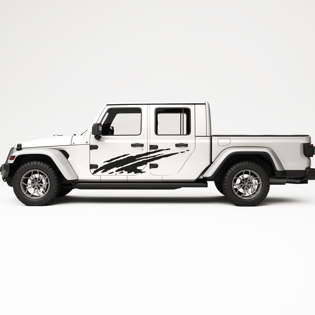 For Jeep Gladiator Stickers. Side Splash Vinyl Graphic Door Decals ...