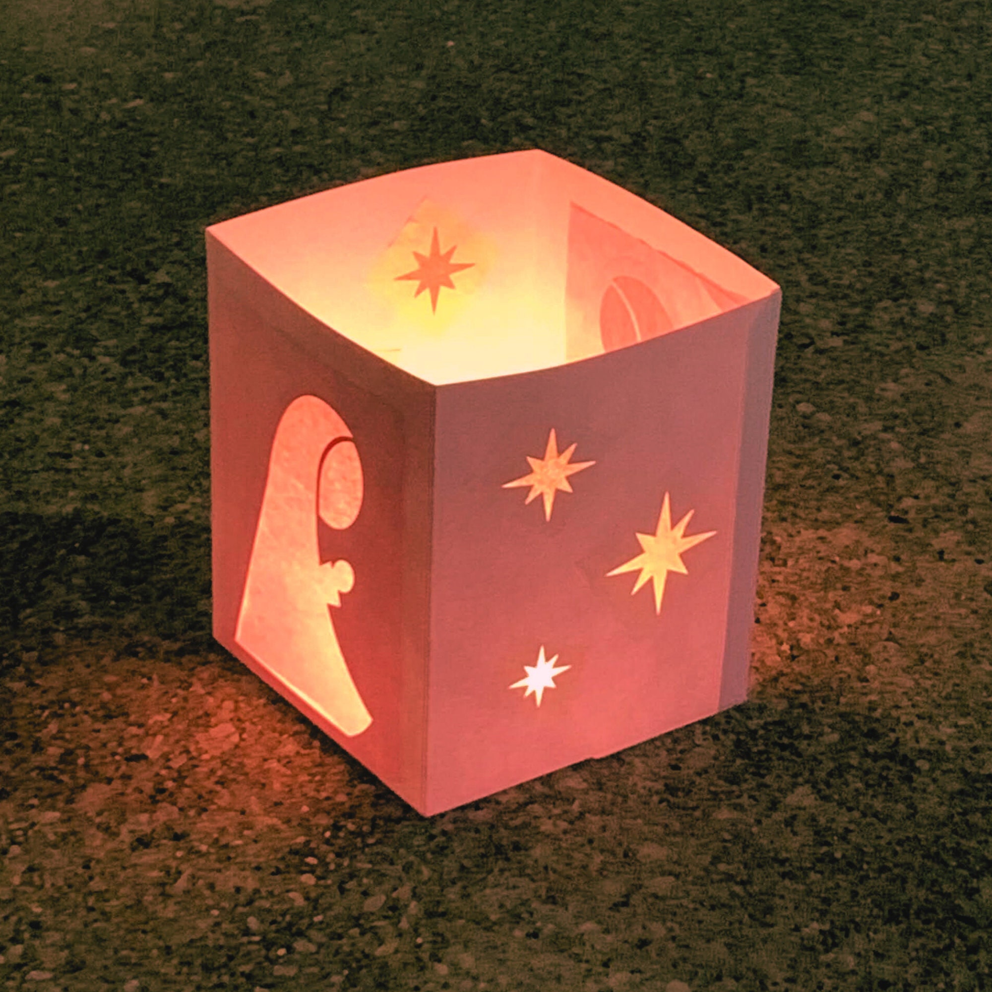 Digital Lantern PDF SVG File- DIY Lantern Virgin Mary Immaculate ...