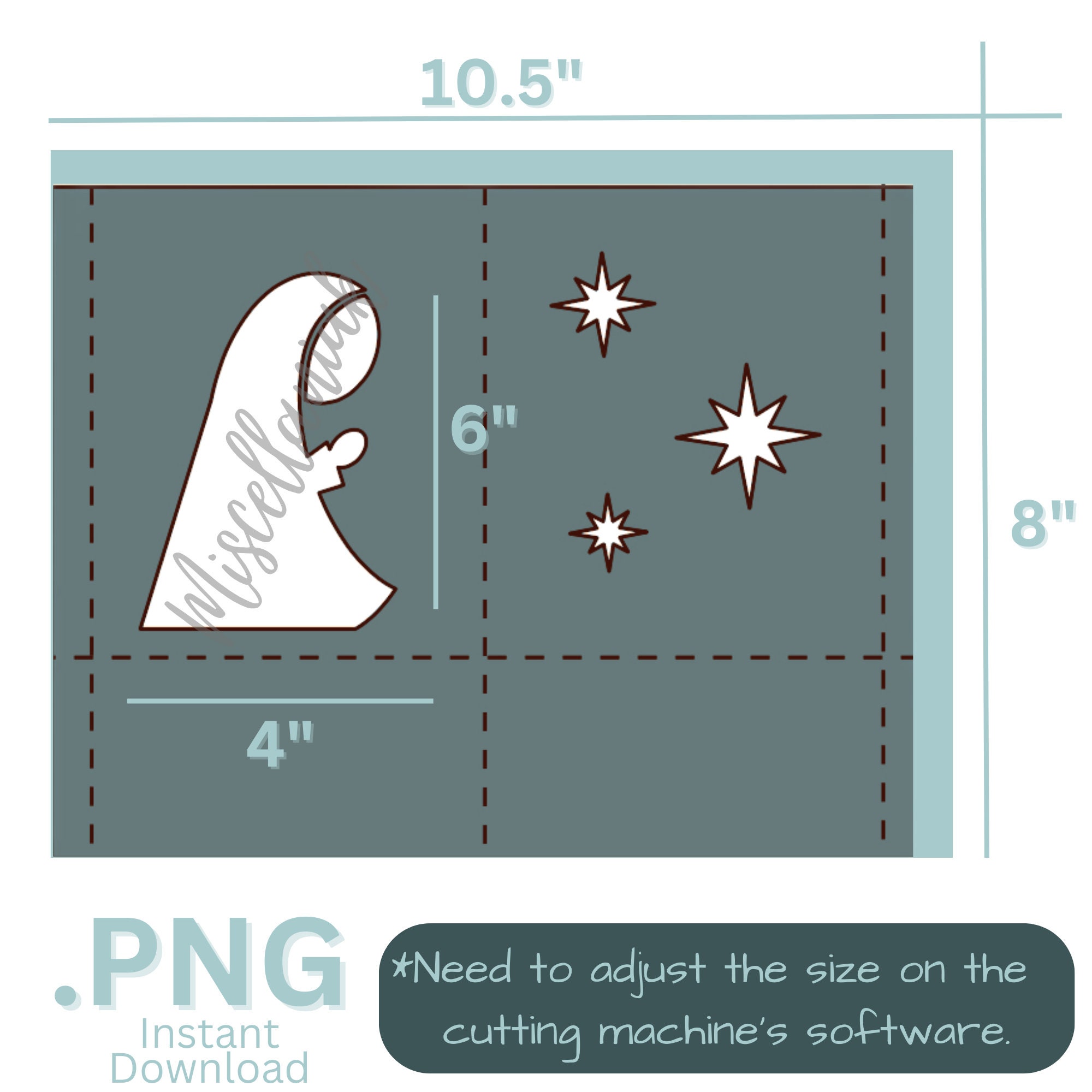 Digital Lantern PDF SVG File- DIY Lantern Virgin Mary Immaculate ...