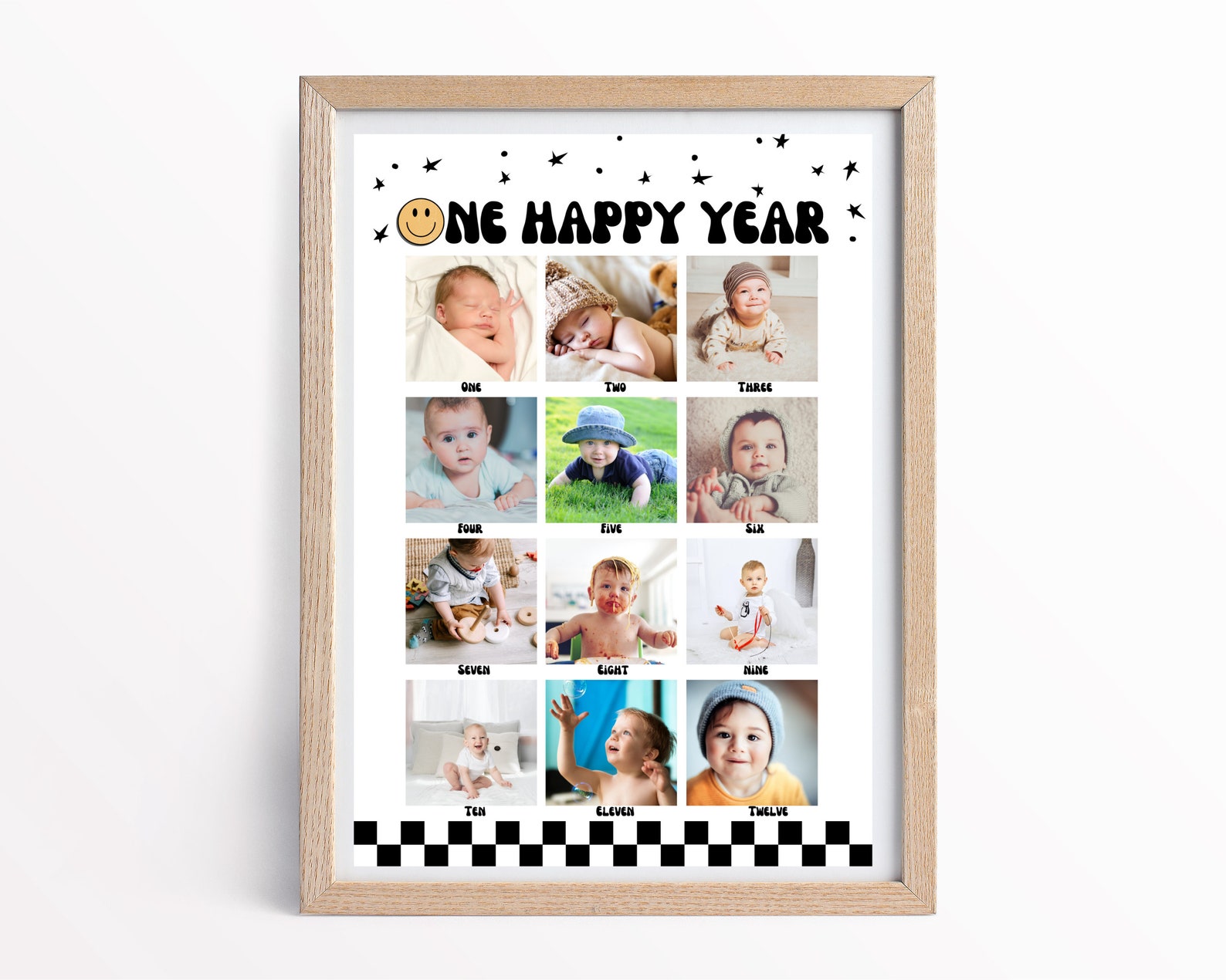 One Happy Dude First Year Photo Poster, One Happy Year Sign First ...