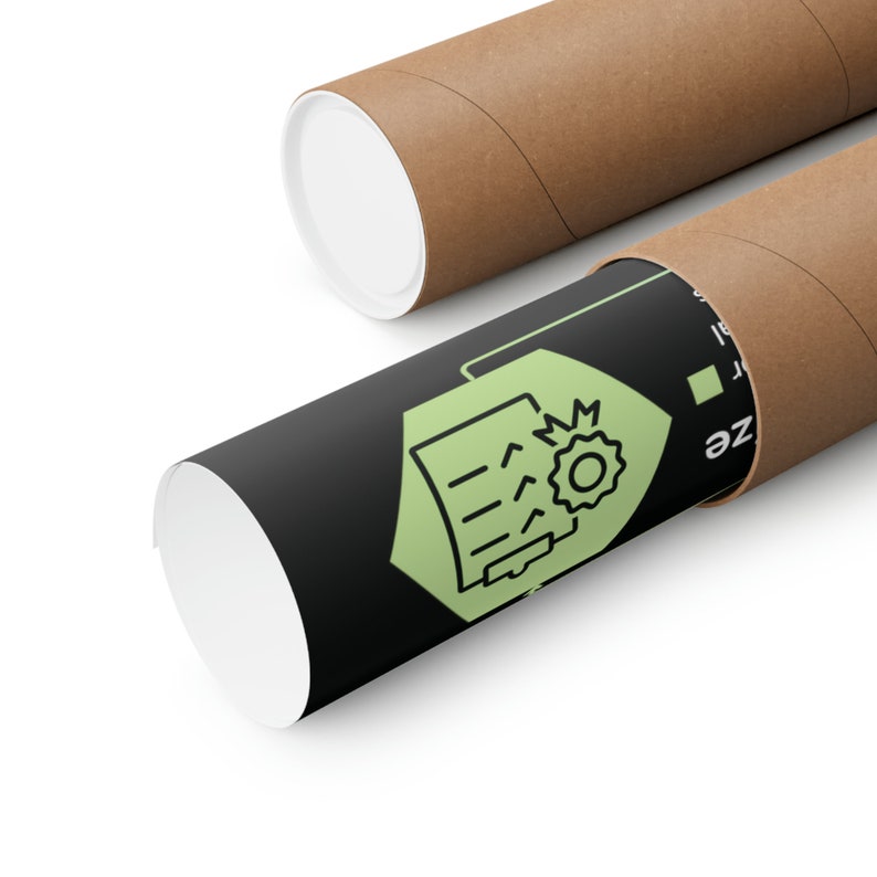 Lean Six Sigma 5S in the Workplace Poster in Black Poster, Wall Art ...