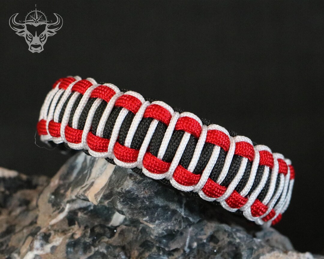 Modified Cobra Belly Paracord Bracelet, Plastic Buckle, Handmade, Gift ...