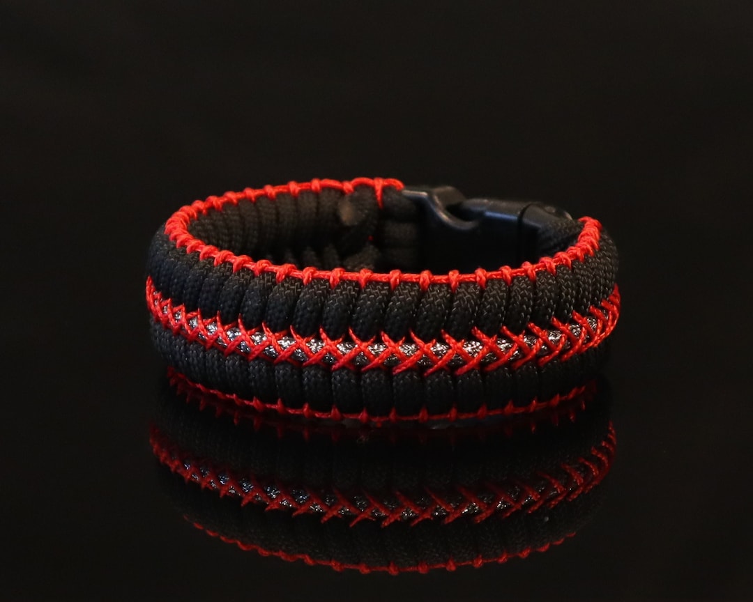 Stitched Fishtail Paracord Bracelet, Plastic Buckle, Gift Paracord ...