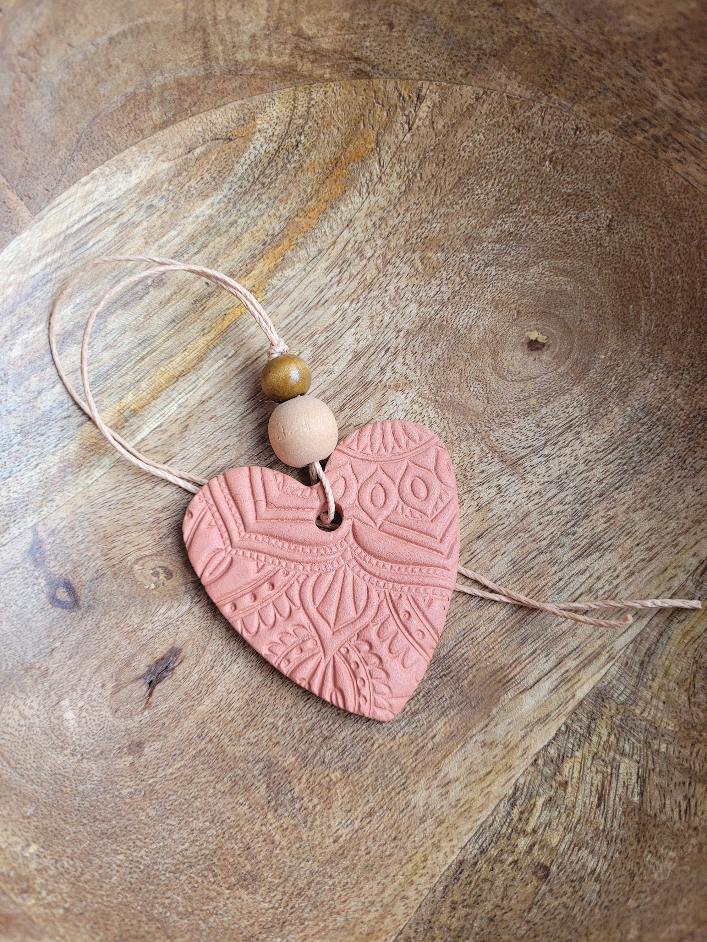 Natural Clay Mandela Heart Diffuser - Etsy