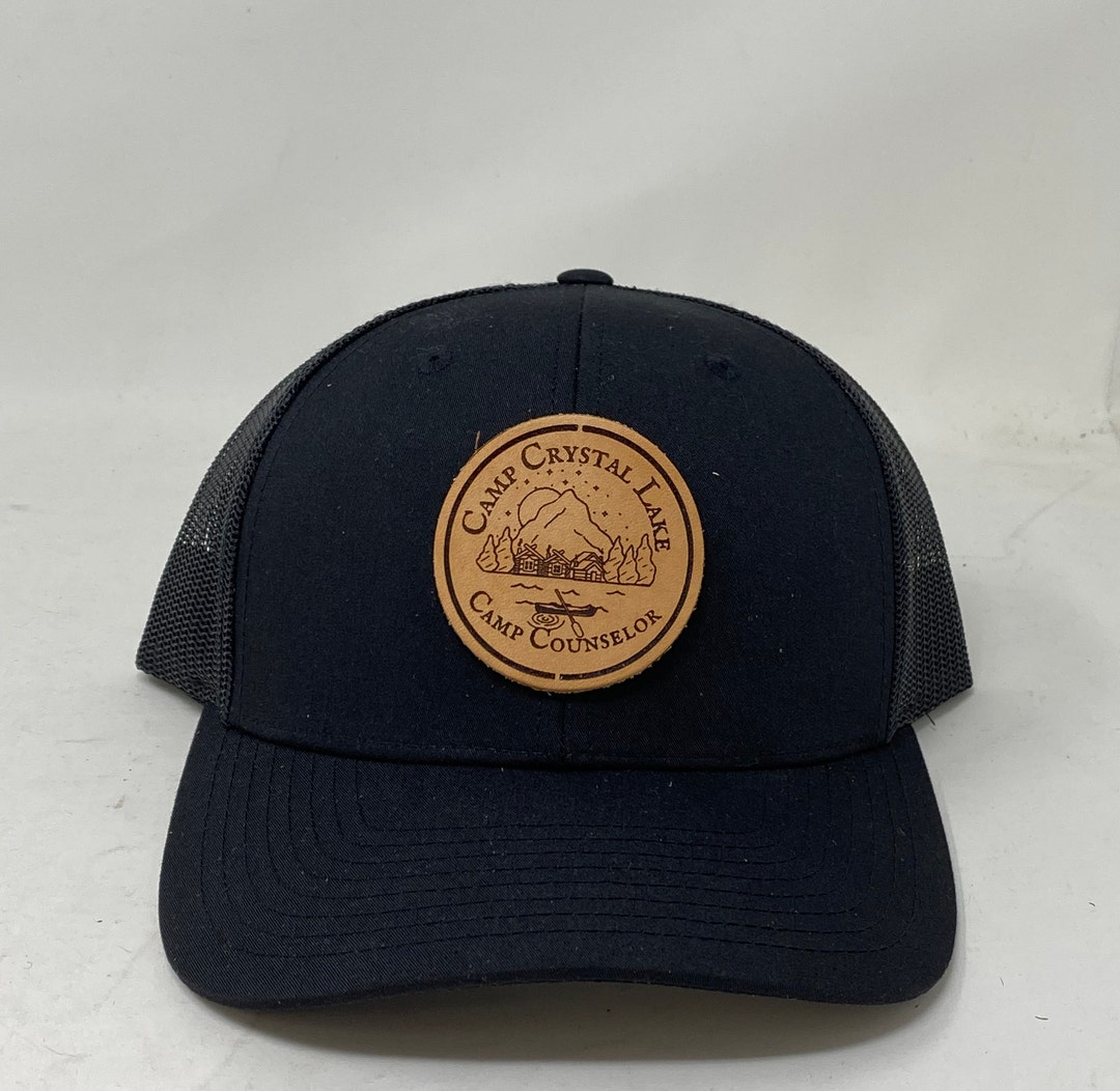 Camp Crystal Lake - Camp Counselor Leather Patch Hat (black) - Etsy