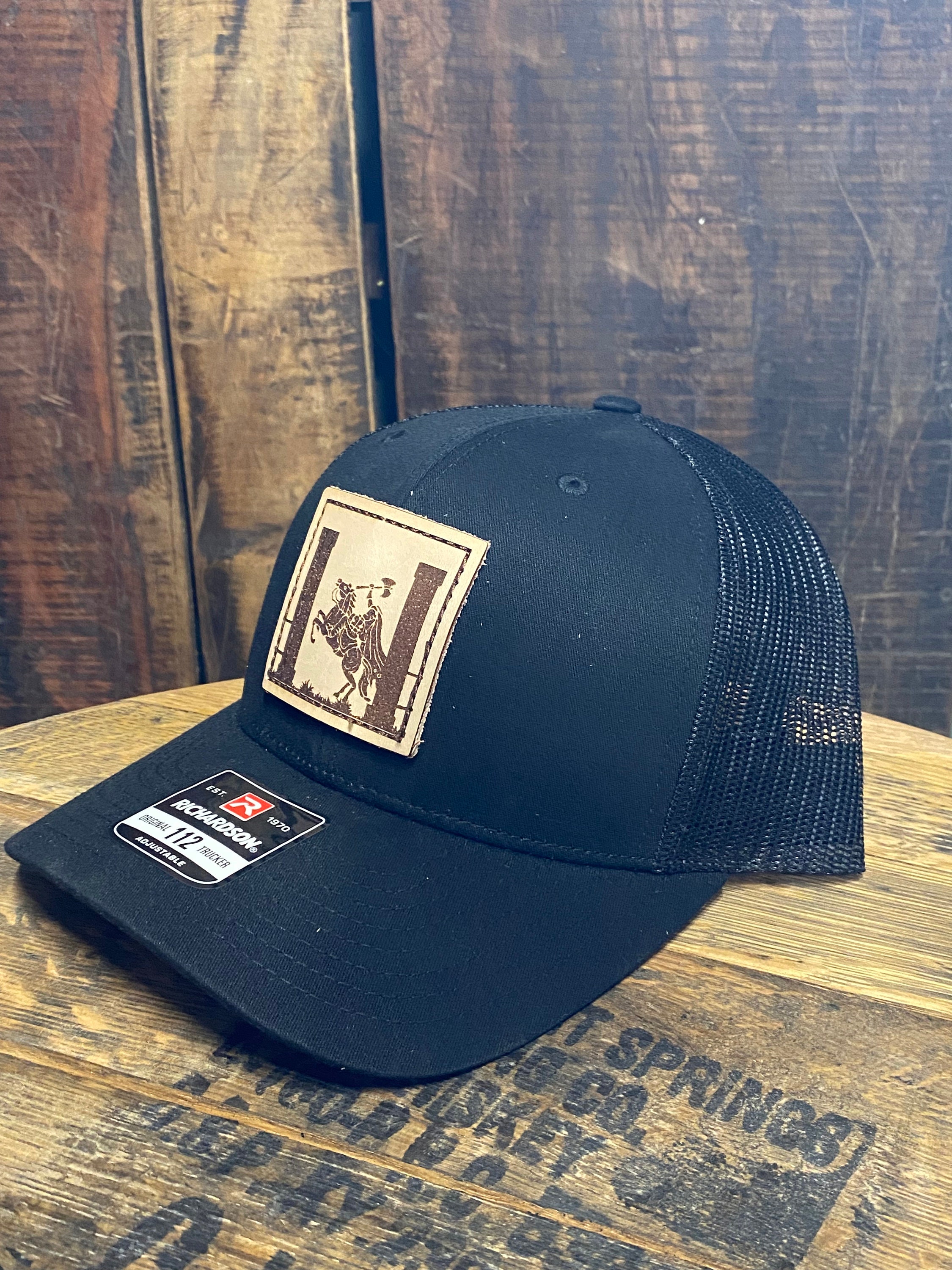 Headless Horseman Leather Patch Hat - Etsy