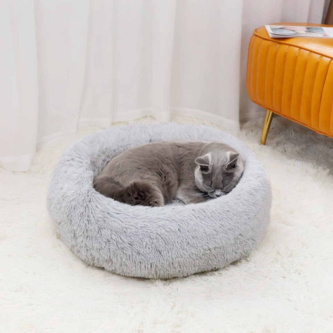 Cat Bed, Cat Furniture, Donut Cat Bed, Calming Cat Bed, Cat Nest, Cute ...