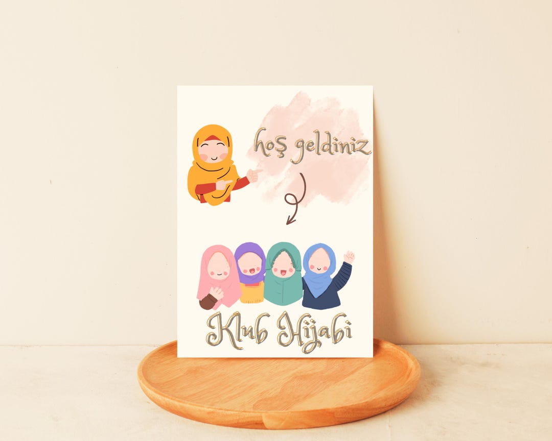 Welcome to the Hijabi Club-hijab Card (tesettür Kartı) – Cute Hijabi ...