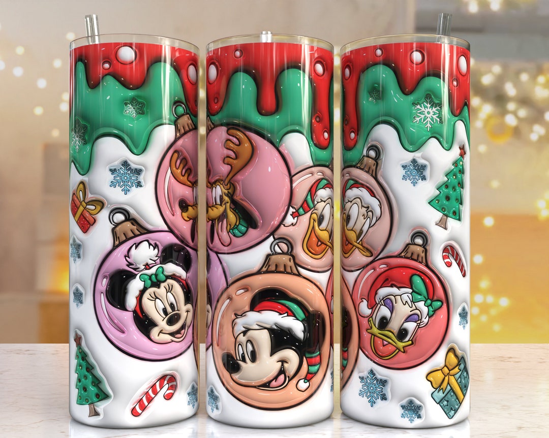 3D Puffy Inflated Cartoon Inflatable Print Tumbler, Skinny Tumbler ...