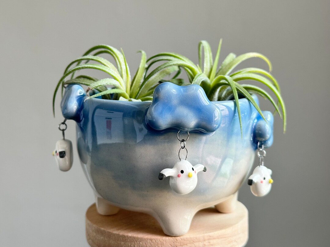 Bird Plant Pot/cute Bird Ceramic Plant Pot/bird Planter/handmade ...