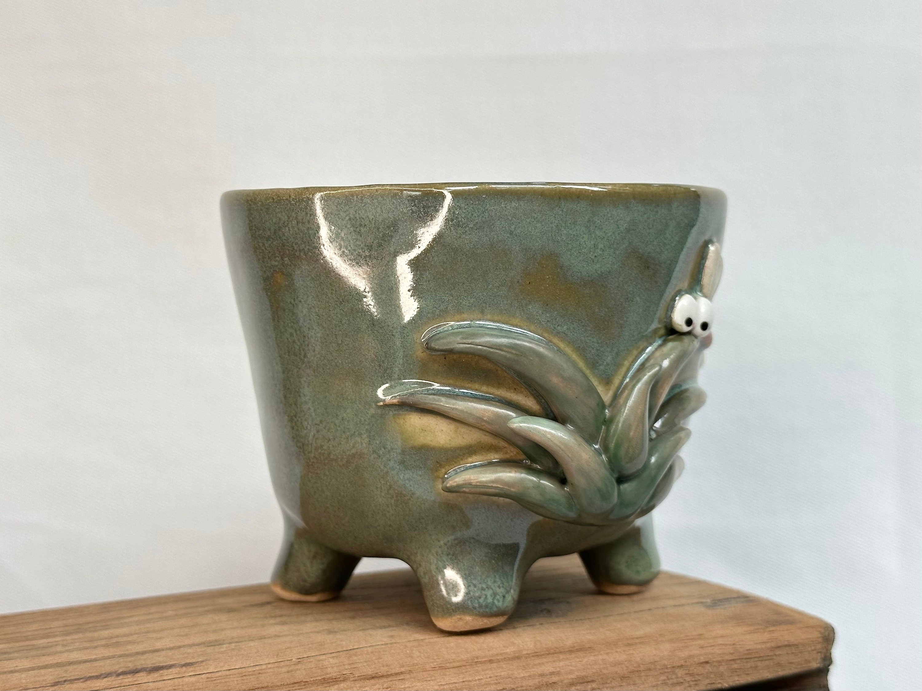 Dragonfly Plant Pot Ceramic Handmade,unique Plant Pot,dragonfly Planter ...