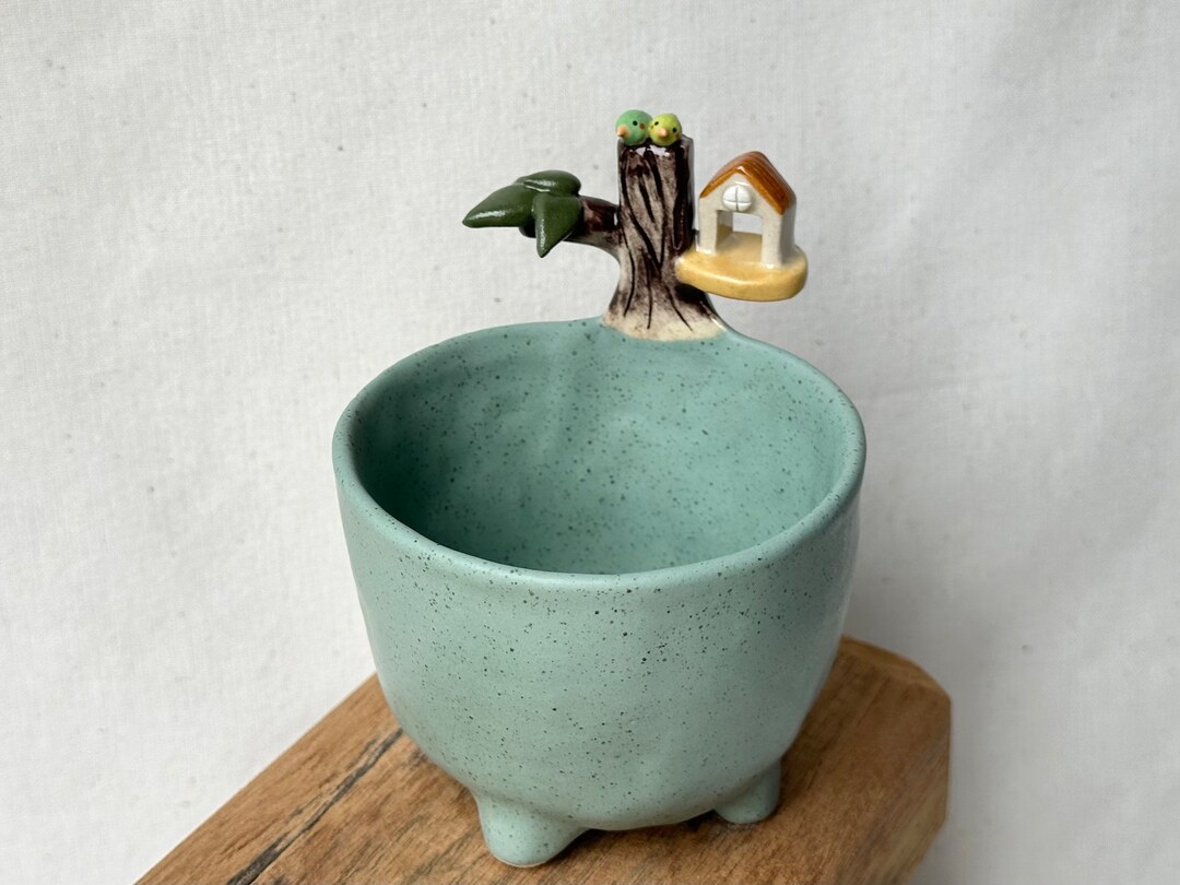 Birdhouse Plant Pot,birdhouse on Tree Plant Pot,birdhouse Pot,birdhouse ...