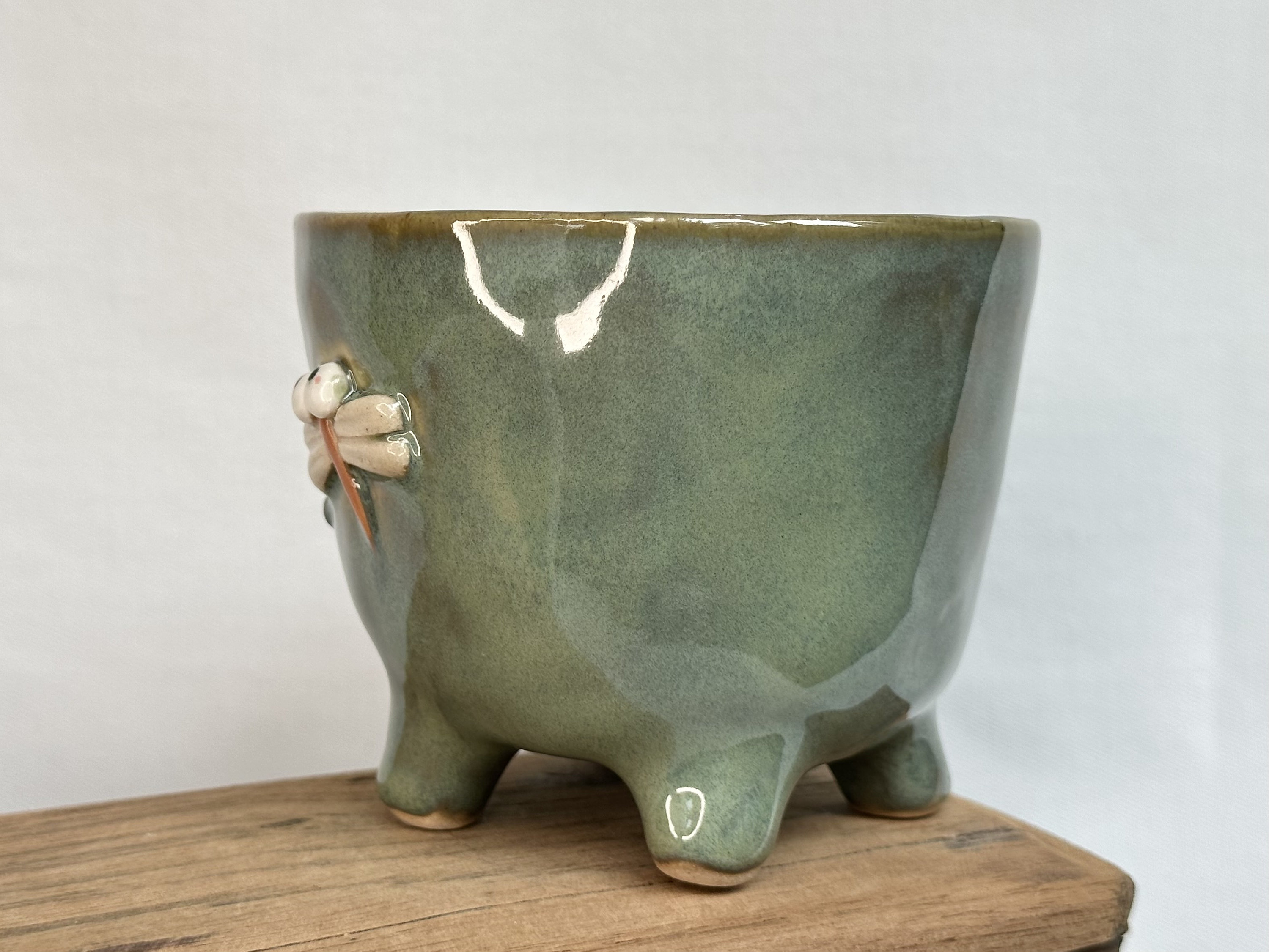 Dragonfly Plant Pot Ceramic Handmade,unique Plant Pot,dragonfly Planter ...