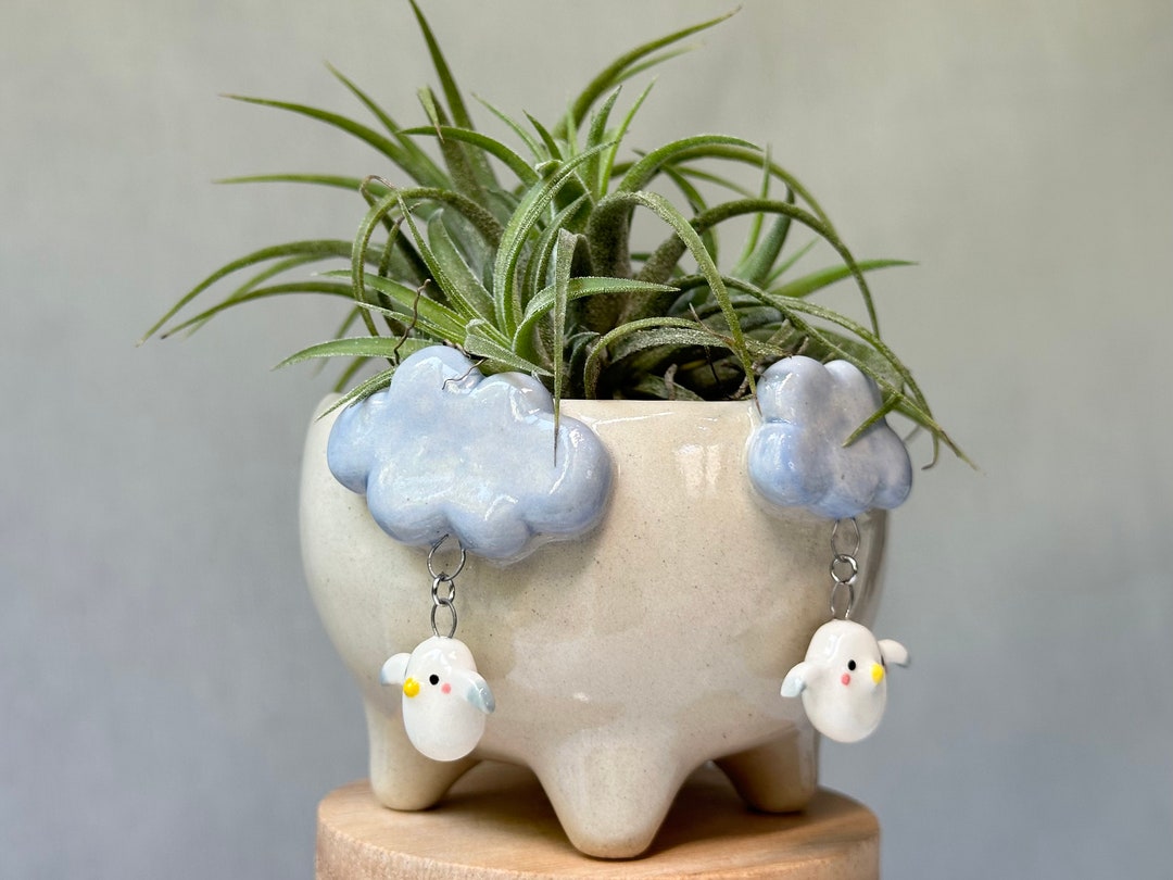 3 Inch Pot/bird Plant Pot/cute Bird Ceramic Plant Pot/bird Planter ...