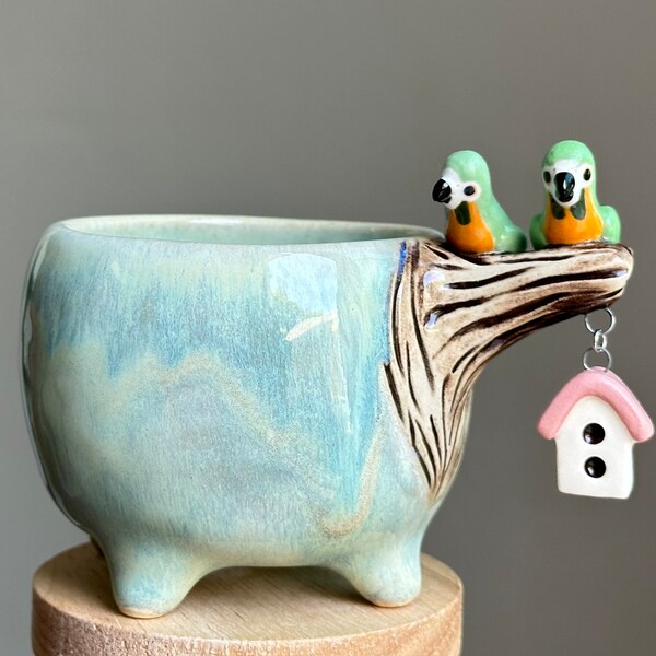 Parrot Planter - Etsy