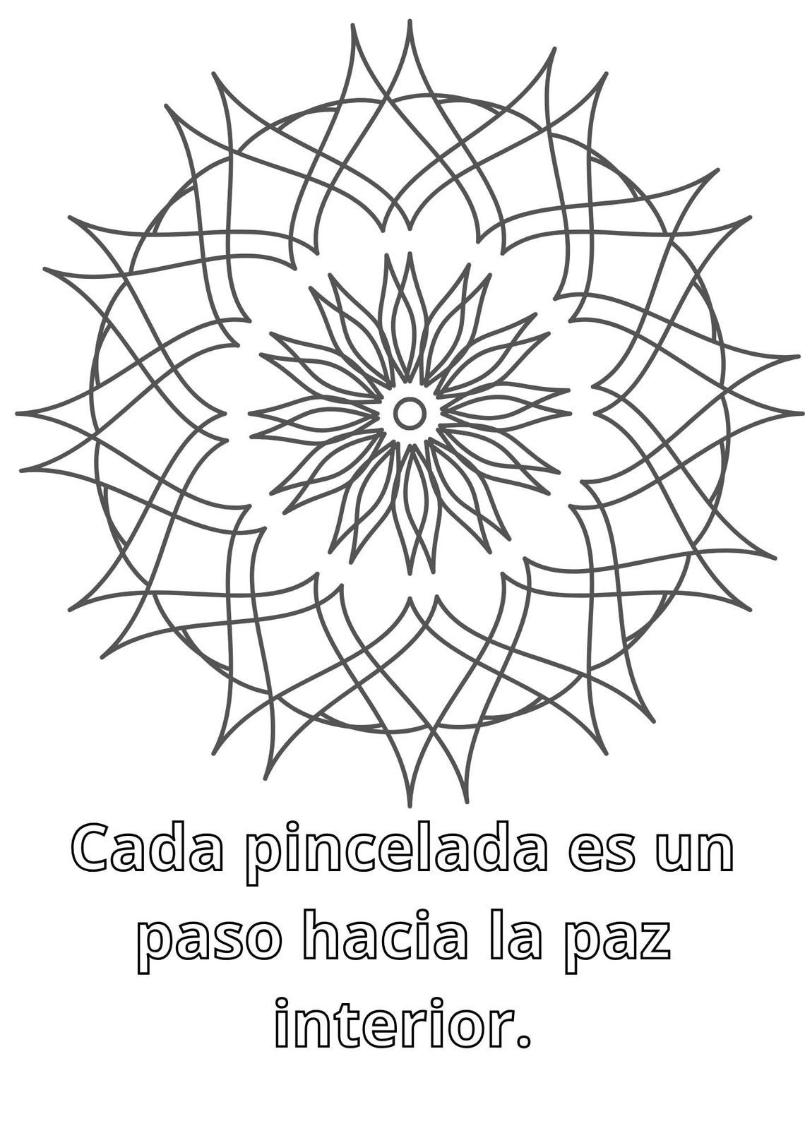 Mándalas Con Frases Motivadoras ,relájate Y Encuentra Inspiración Con ...