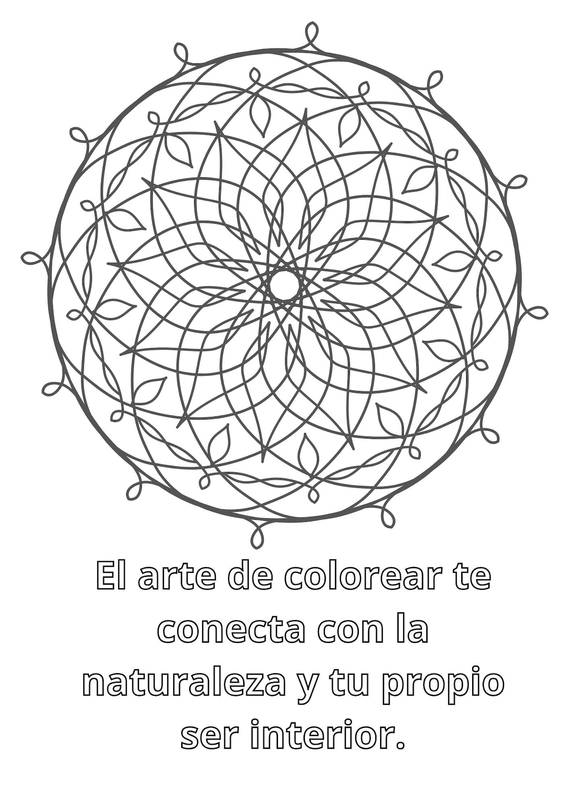 Mándalas Con Frases Motivadoras ,relájate Y Encuentra Inspiración Con ...