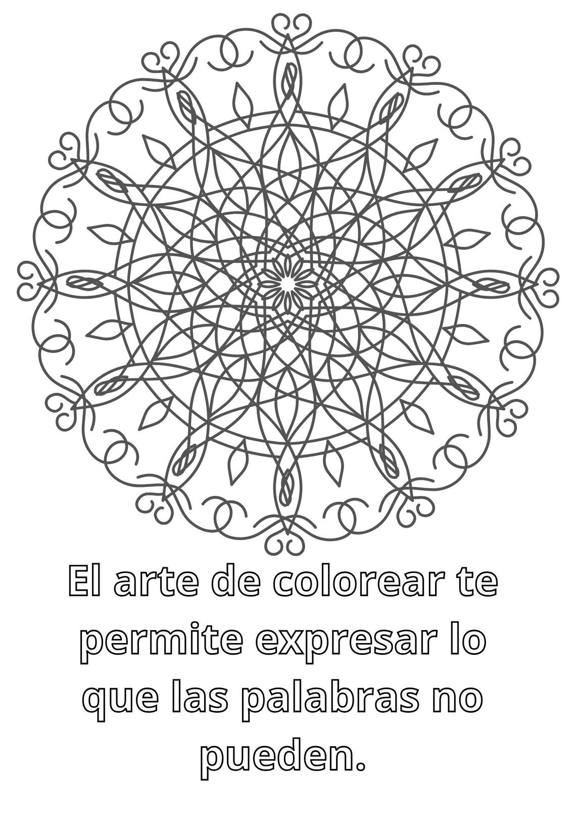 Mándalas Con Frases Motivadoras ,relájate Y Encuentra Inspiración Con ...