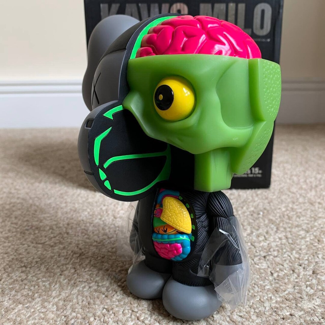 Kaws Bape Dissected Baby Milo Vinyl Figure RARE Companion Black Edition ...