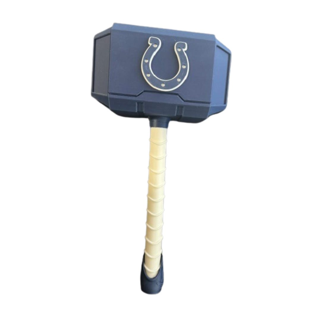 FAN ART | 3D Printed Indianapolis Colts Thor Hammer With Stand | Heroic ...