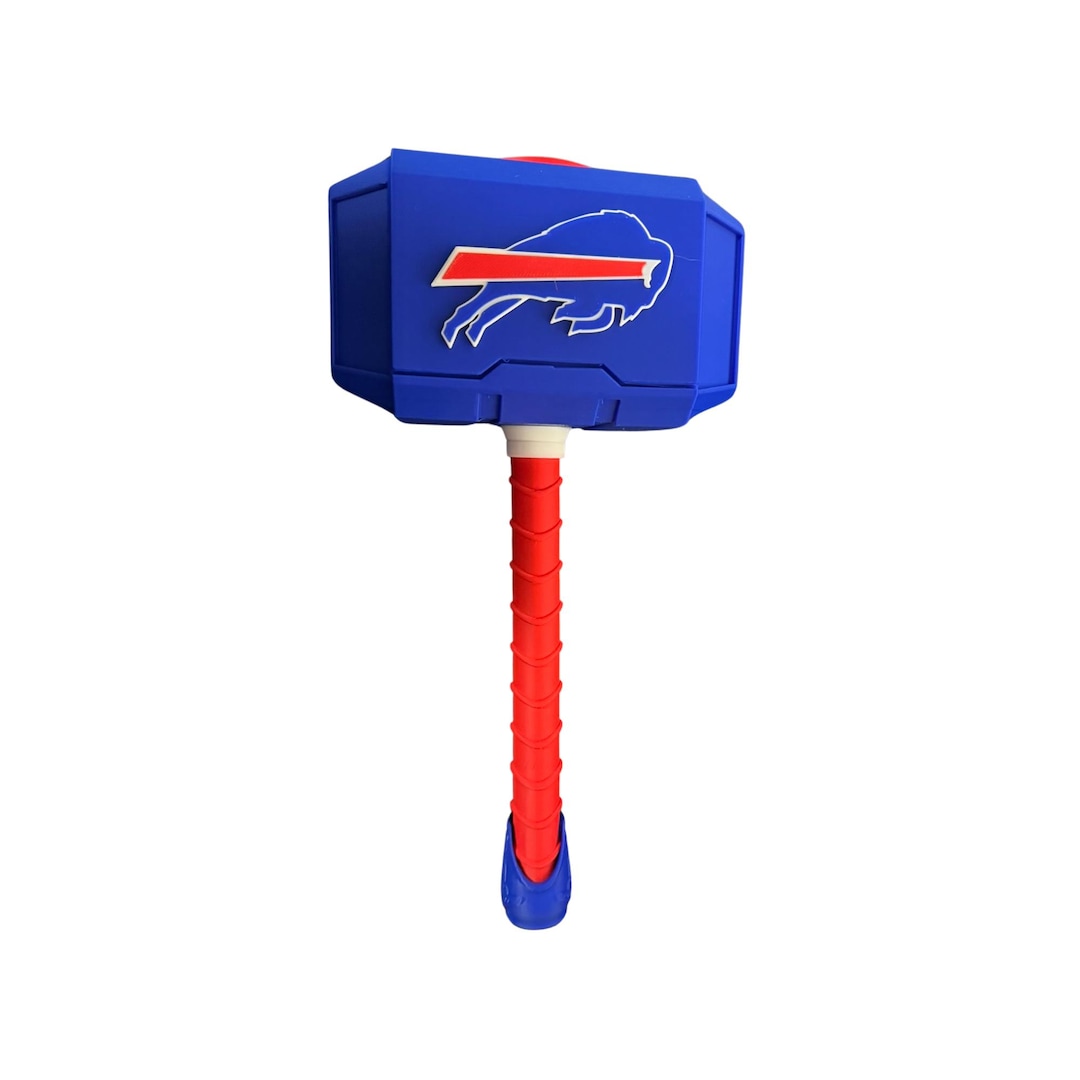 FAN ART | 3D Printed Buffalo Bills Thor Hammer With Stand, Intricate ...