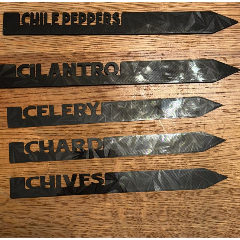 Garden Plant Stakes - 3D Printed Labels for Easy Plant Identification ...