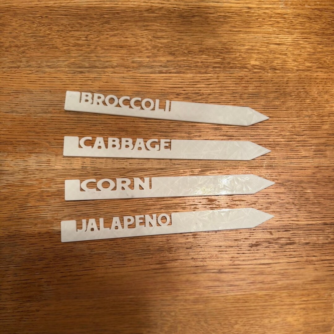 Garden Plant Stakes - 3D Printed Labels for Easy Plant Identification ...