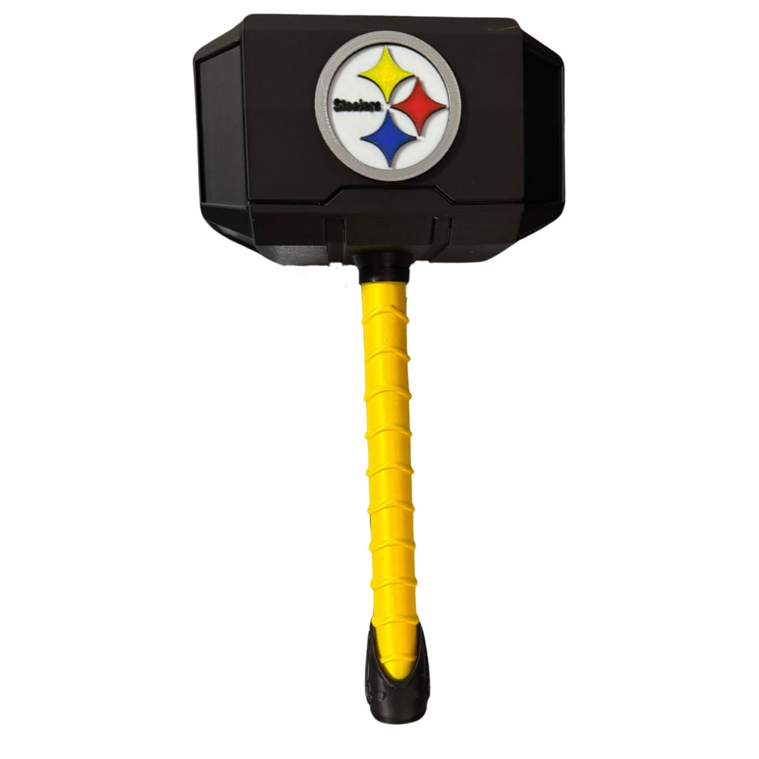Pittsburgh Steelers Thor Hammer NFL 3D Printed Gift Personalize Your ...