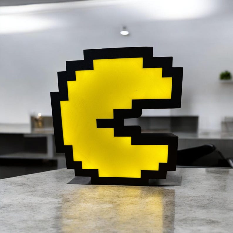 Pixel Pac-man Light Box - Etsy