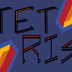 Tetris Font Bundle - Etsy