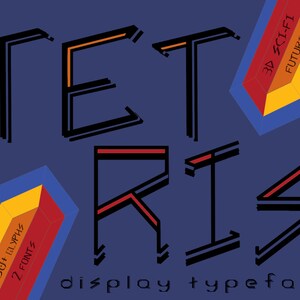 Tetris Font Bundle - Etsy