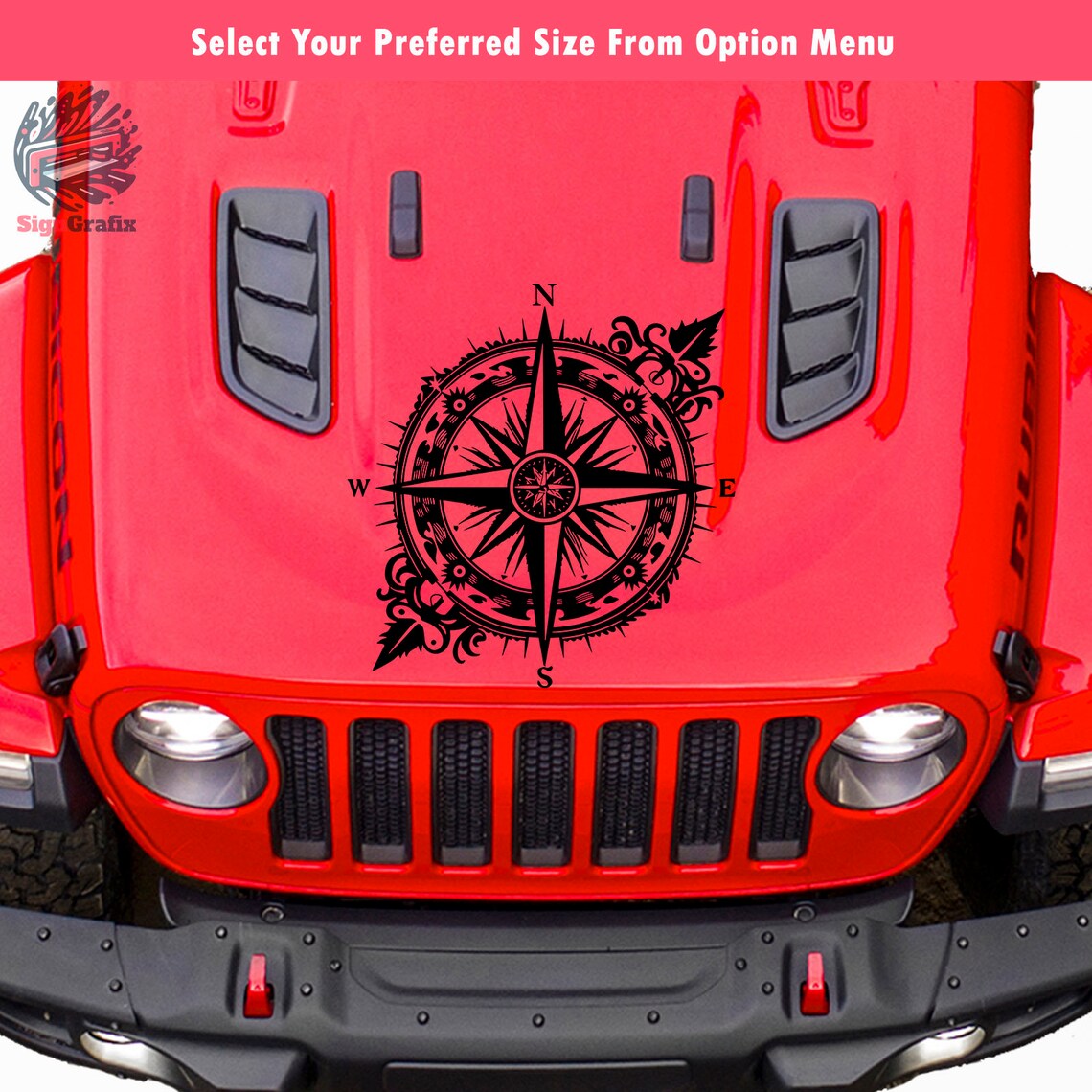 Epic Compass Vinyl Decal | Suitable for Rvs, Campers, and Off-road ...