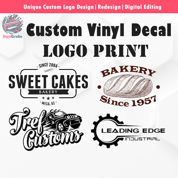 Logo Vinyl Decal - Etsy