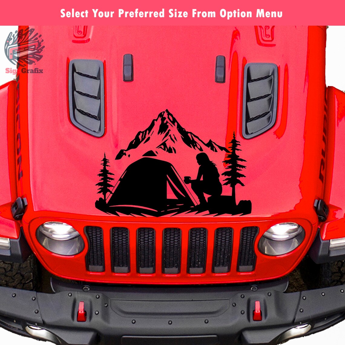 Mountain Camping Vinyl Decal | Adventure Vinyl Decal | RV, Camper Vinyl ...