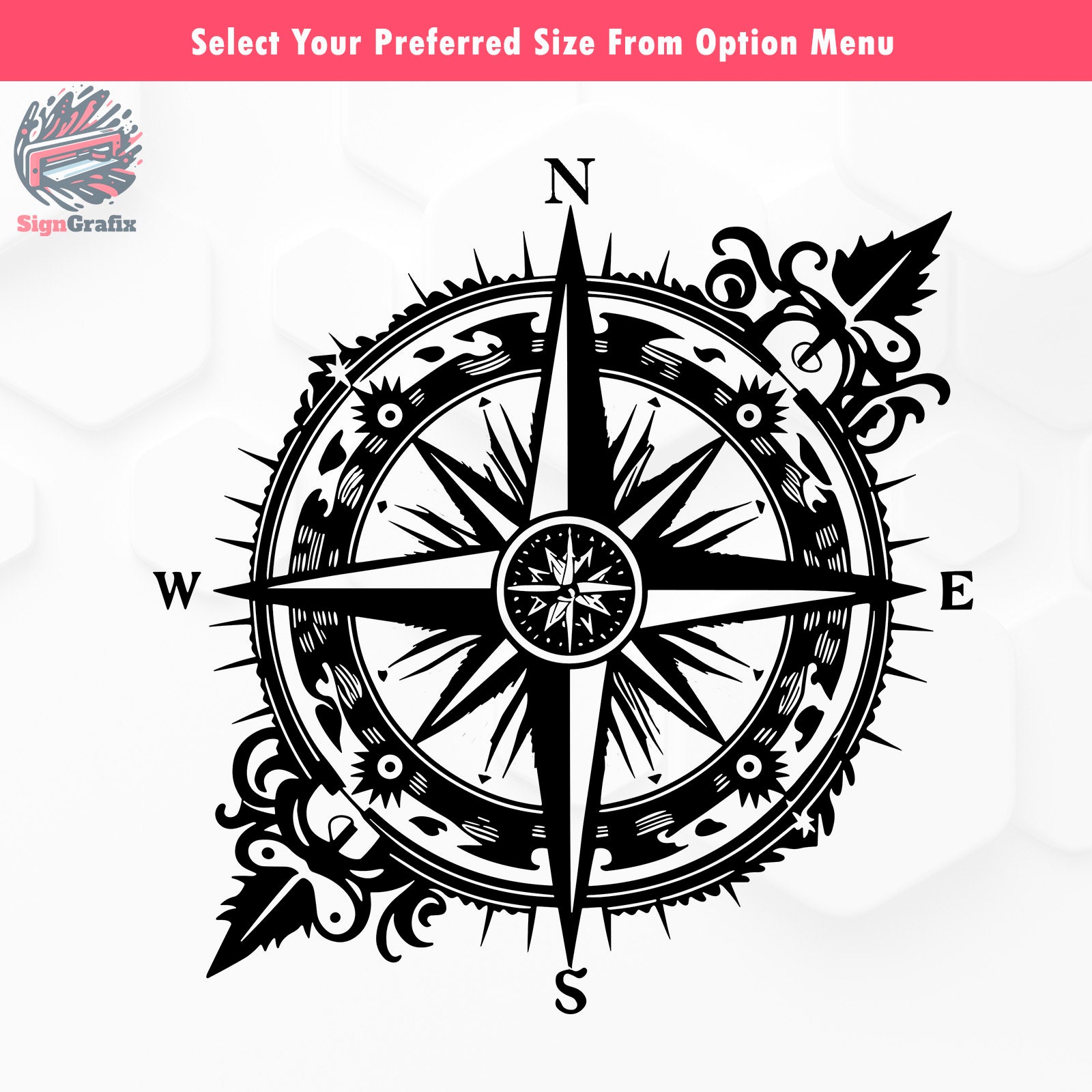 Epic Compass Vinyl Decal | Suitable for Rvs, Campers, and Off-road ...