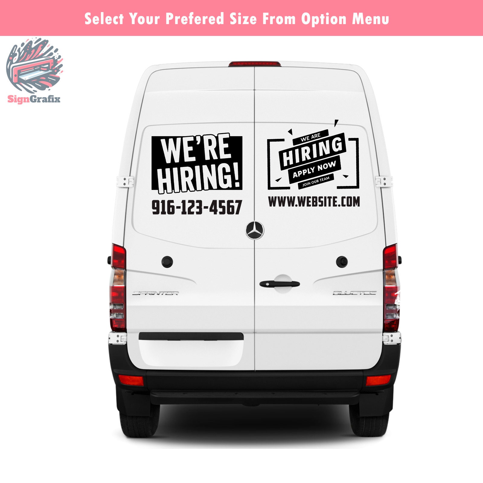 Now Hiring Sign Vinyl Decal for Your Business Perfect Fits for ...