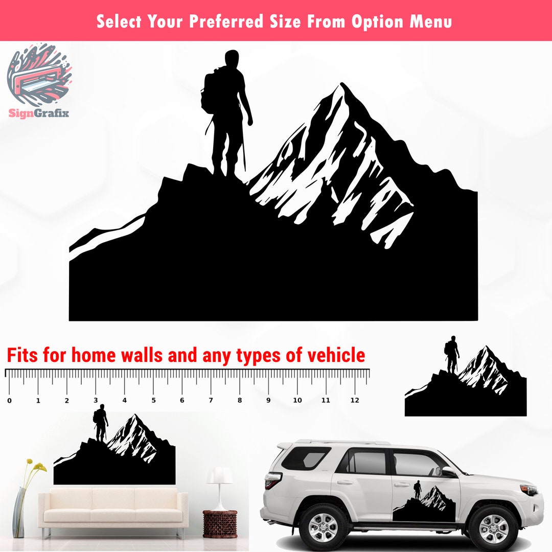 Mountain Vinyl Decal | Adventure Vinyl Decal | RV, Camper Vinyl Decal ...