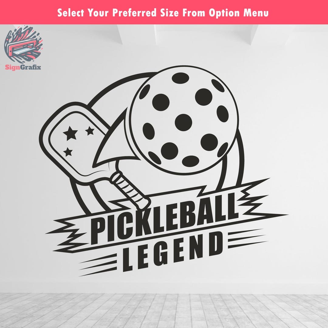 Pickleball Legend Vinyl Decal: Car, Window, Wall Sticker - Etsy