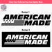 American Made Vinyl Decal, American Made Decal, American Made Wall ...