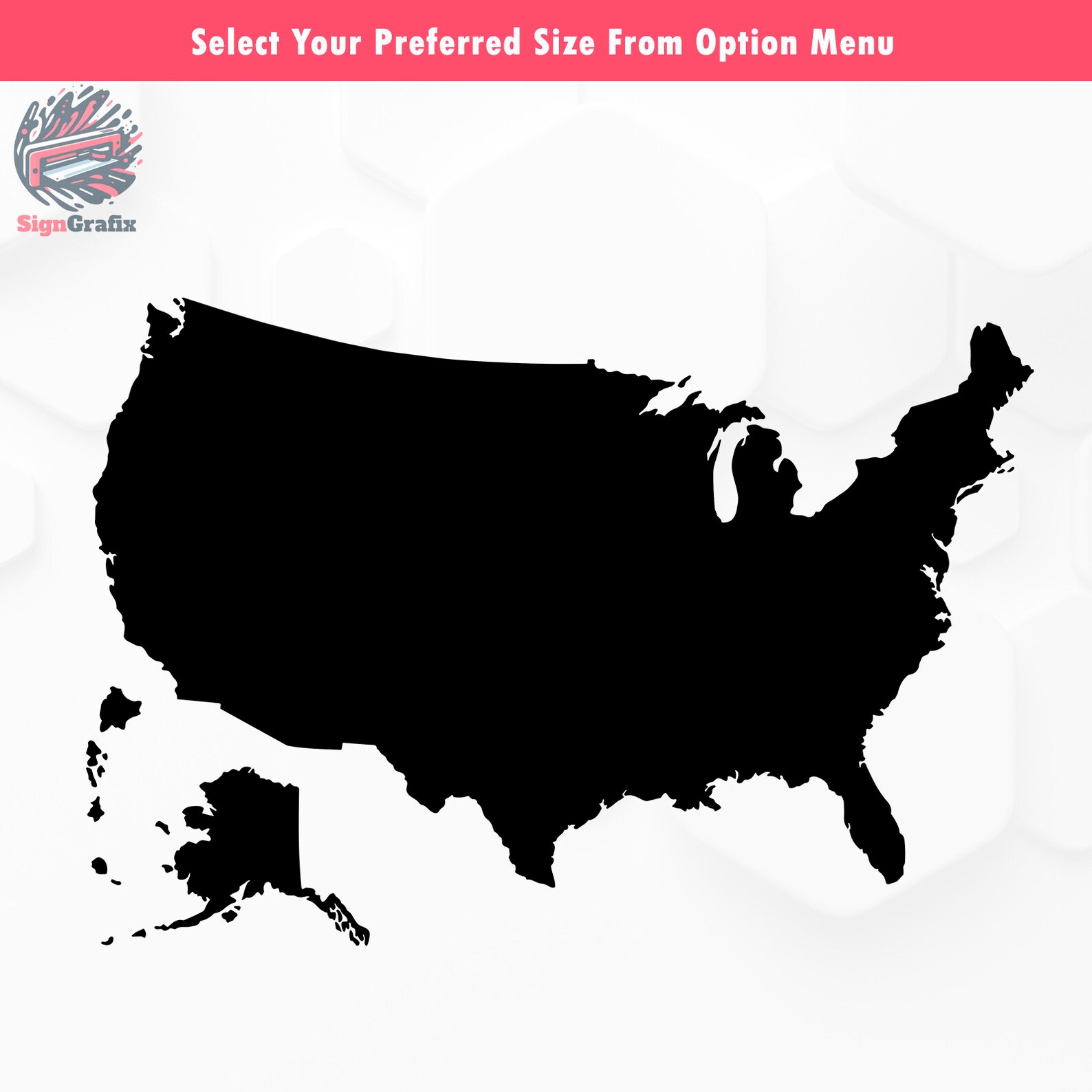 USA Map Vinyl Decal: United States Wall Decor - Etsy