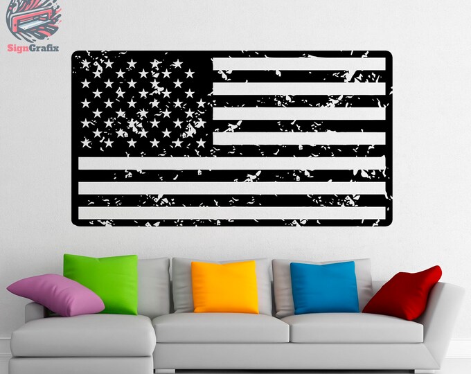 United States of America Map Vinyl Decal | All States Map Decal ...