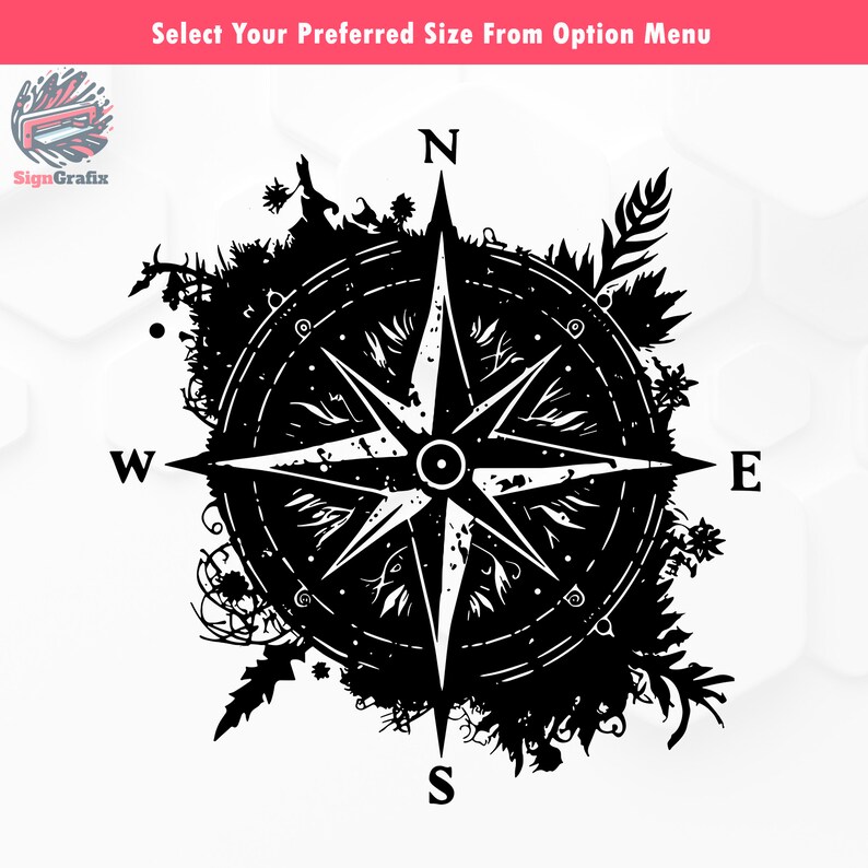 Epic Compass Vinyl Decal | Suitable for Rvs, Campers, and Off-road Vehicles | Ideal for Walls ...