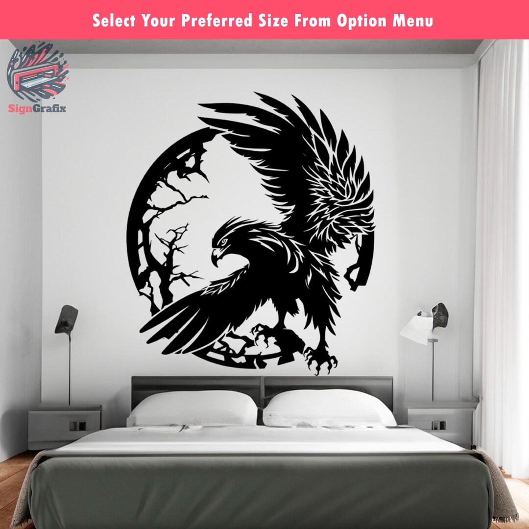 Talisman Eagle Vinyl Decal: Mystical Car, RV, Wall Sticker - Etsy